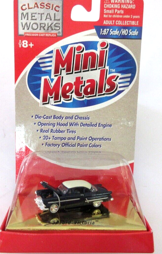 HO CMW Mini Metals 30101 1953 ‘53 Ford Victoria Car Vehicle (Blue/White ...