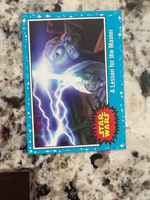 2017 TOPPS STAR WARS JOURNEY TO LAST JEDI CARD A LESSON FOR THE MASTER ...