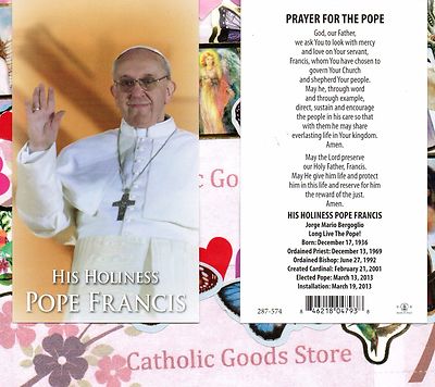 Holy Cards - Pope Holy Card