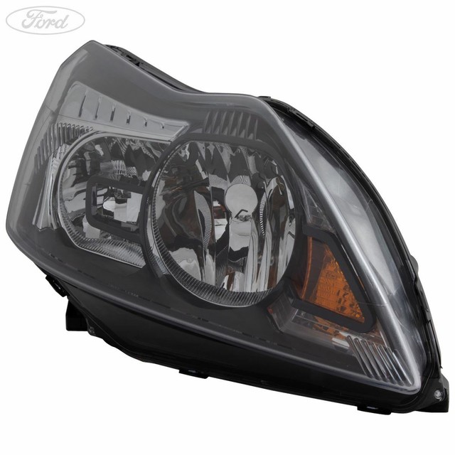 for Ford Focus Mk2 Front O/s Drivers Black Headlight Headlamp Unit ...