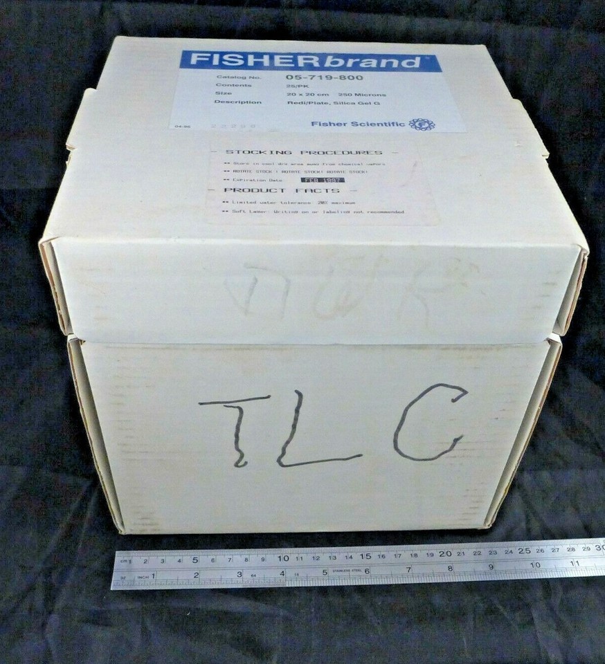 FISHER Glass TLC Plates Silica Gel G #05-719-800 | eBay