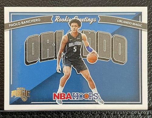Paolo Banchero 2022-23 Panini NBA Hoops Rookie Greetings RC #1 Orlando ...