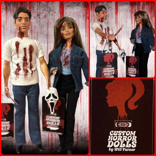 Billy And Sidney CUSTOM HORROR DOLLS OOAK 12” SCREAM Action Figures Set ...