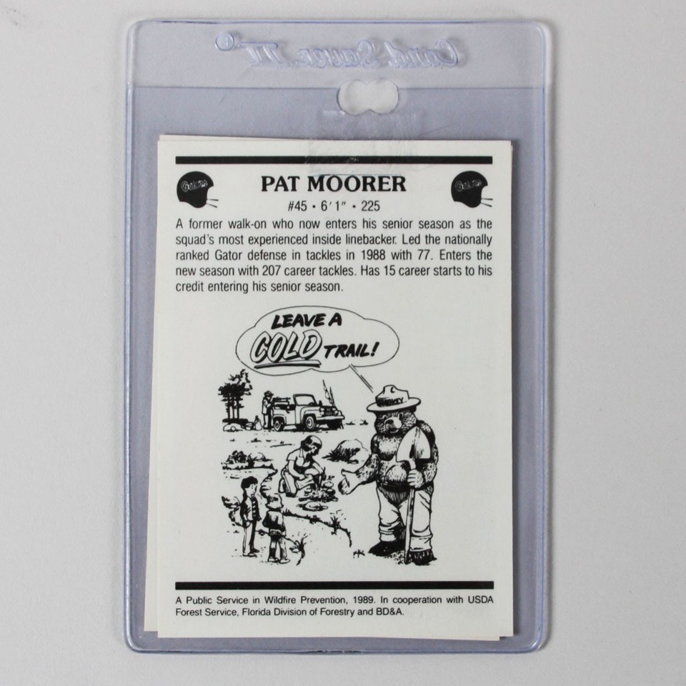 Pat Moorer Game Issued Jersey 1989 Florida Gators Freedom Bowl - COA | eBay