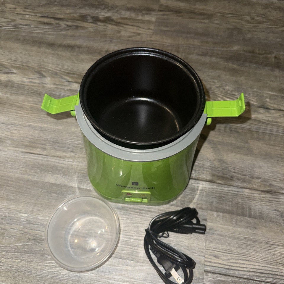 Wolfgang Puck Rice Cooker Mini Portable Travel 1.5 Cup Stainless Green ...