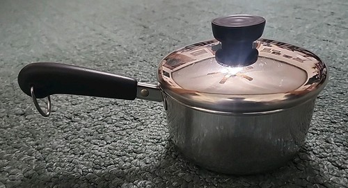 Revere Ware Tri Ply Disc Bottom 1 Qt Pan w Lid USA Stainless Steel | eBay