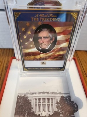 POTUS A Word From The President William Henry Harrison Handwritten Word ...