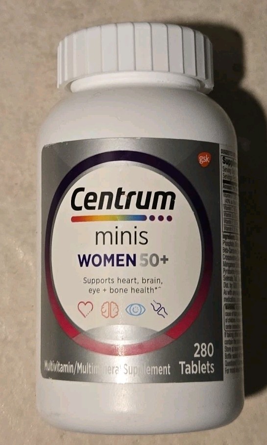 Centrum Silver Minis Multivitamin for Women 50+ 280 Count EXPIRES 7/2026