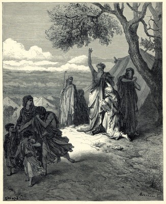 Old Testament Bible Picture NOAH CURSING HAM 1880 Gustave Dore ...
