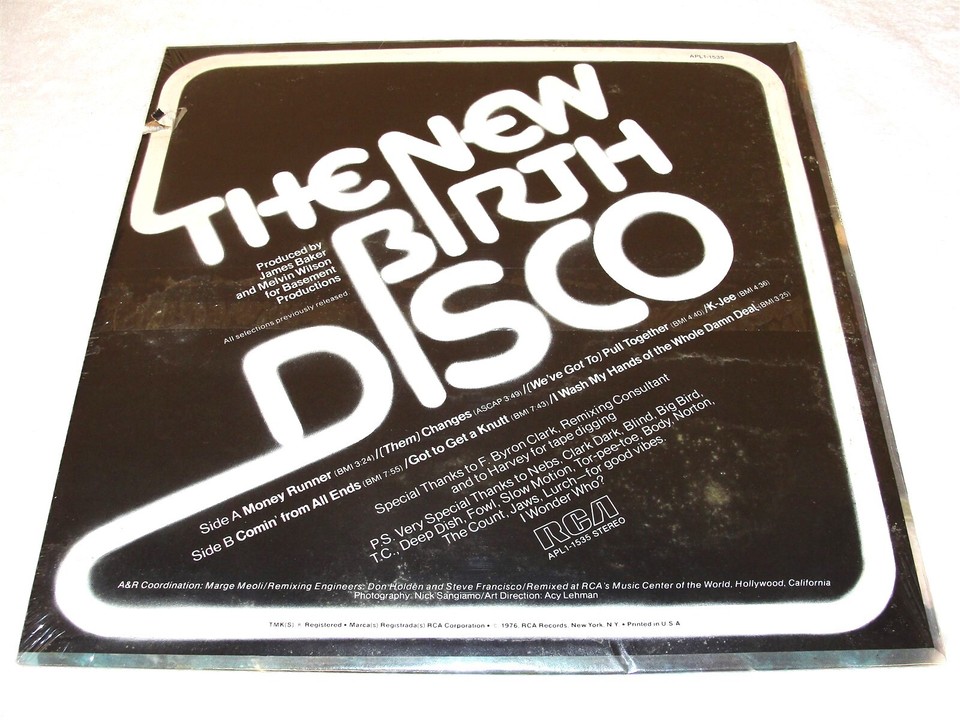 New Birth, The "New Birth Disco" 1976 Soul/Funk LP, SEALED!, Original ...