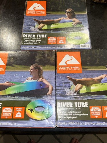 3 Ozark Trail Green Inflatable River Tube 39" for Pool, Rafting Float ...