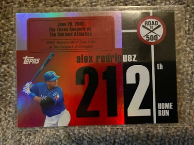 2007 Topps Alex Rodriguez Road To 500 #ARHR212 Baseball Card | eBay