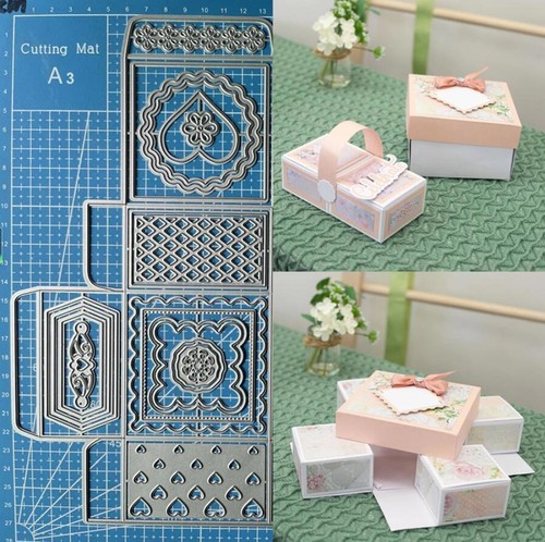 Gift Box Dies Metal Cutting Dies Scrapbooking Cutting Dies Card | eBay