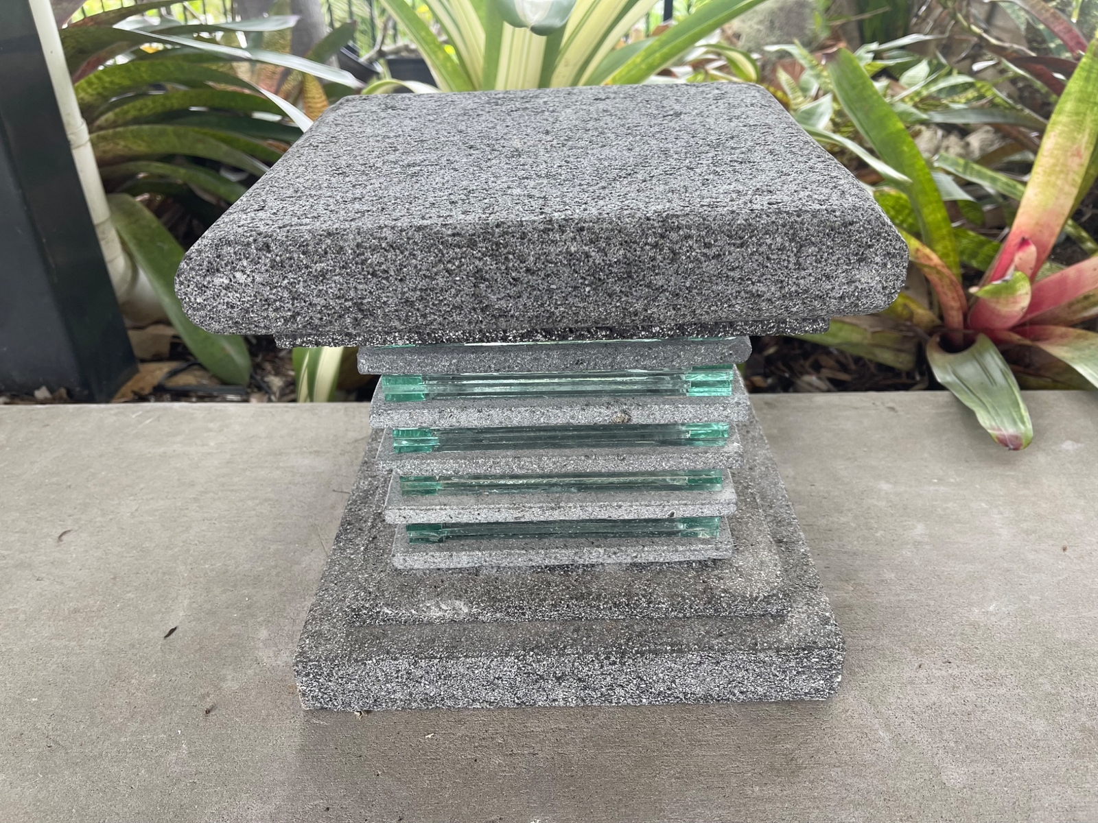 Balinese Stone & Glass Lantern - Bali Garden Lampu - Bali Garden ...