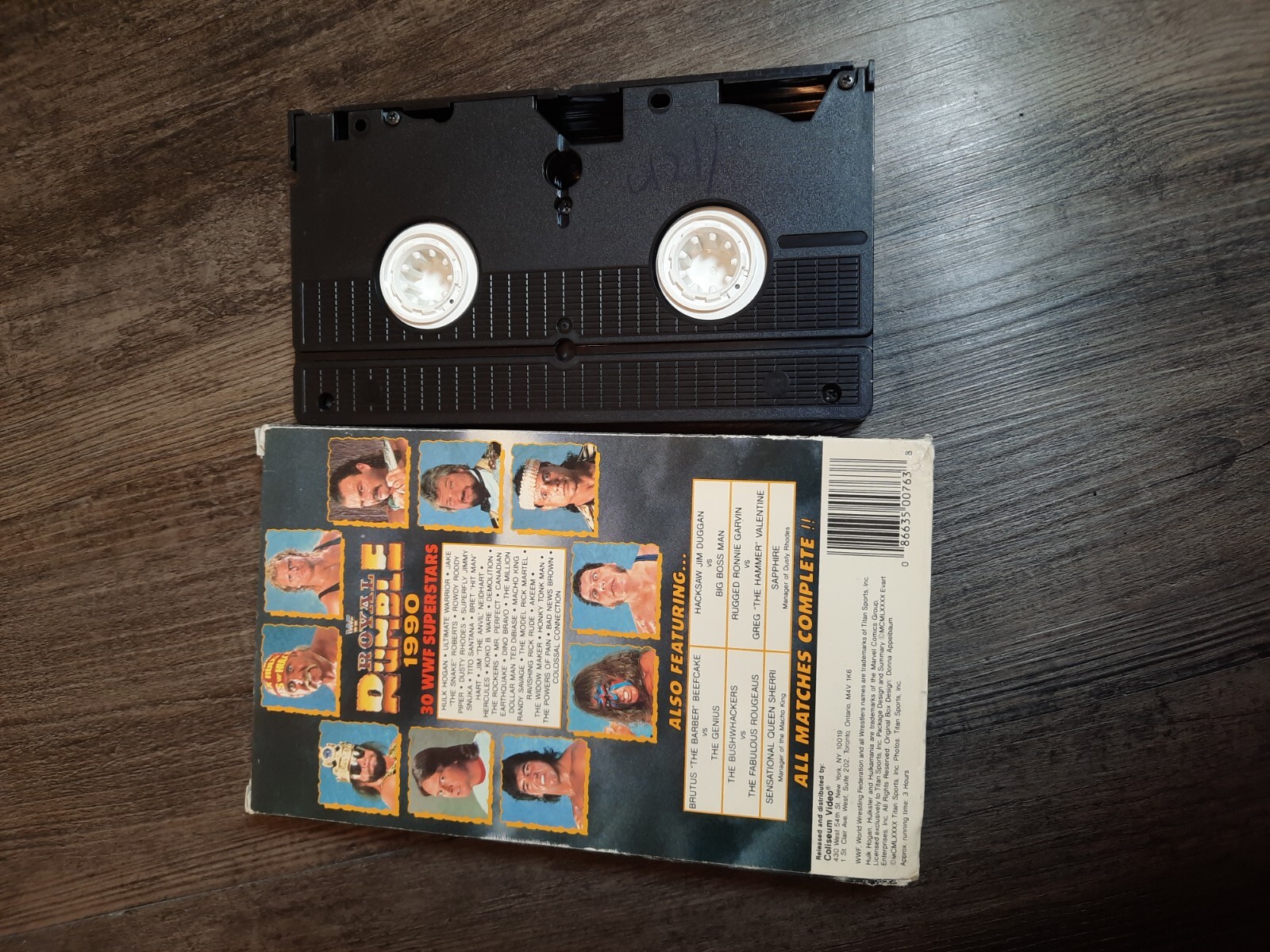 1990 WWF Royal Rumble VHS Big Box Coliseum Video WWE Hogan Warrior ...