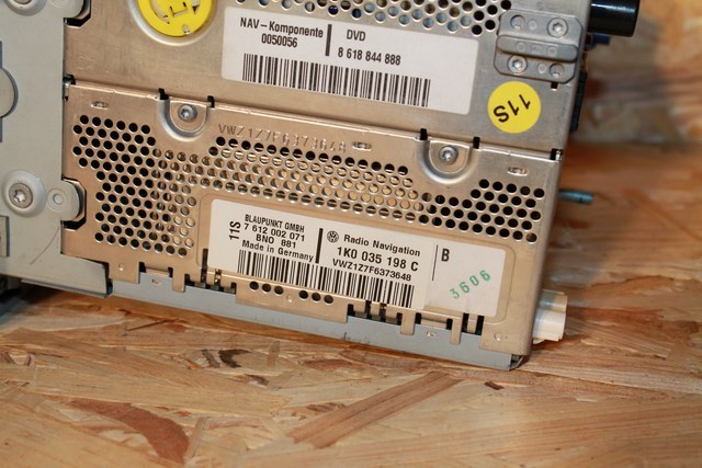 Vw Mfd 2 Dvd Navigation Passat Caddy Touran Golf 5 6 Tiguan 1K0035198 C ...