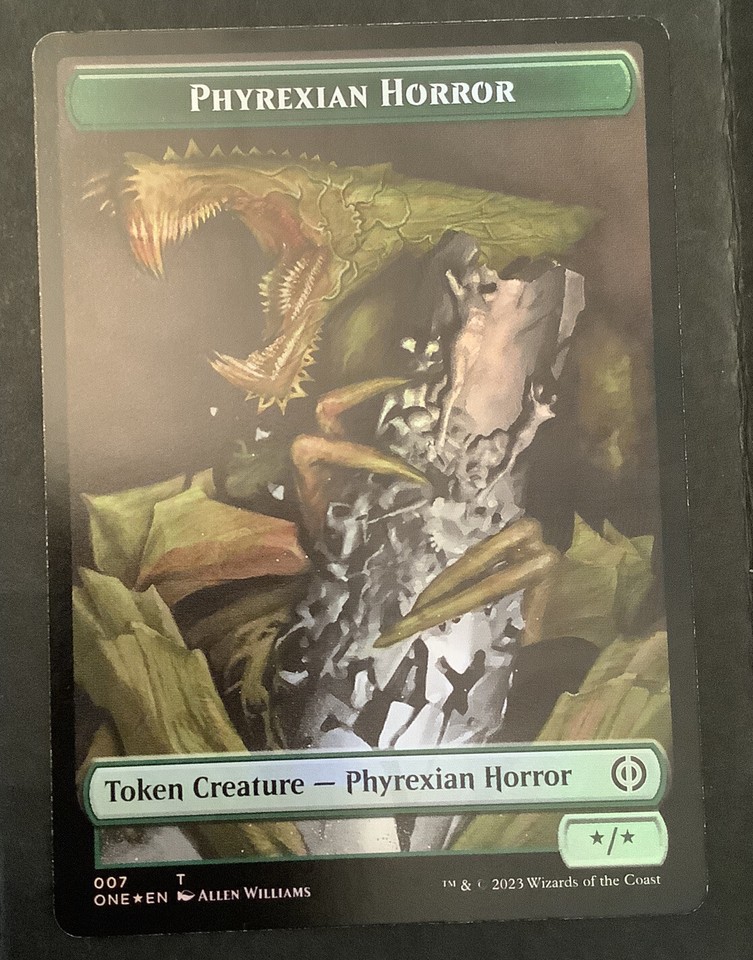 Rebel Token // Phyrexian Horror Token (007) Double-Sided Token - Foil ...