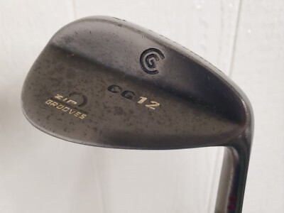 CLEVELAND CG12 Black Pearl Zip Grooves 52° Gap Wedge TTDG Steel RH | eBay