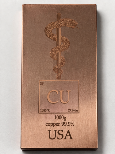 One Kg Kilogram Pure copper Bullion Bar 1000g weight sinker 1kg plummet ...