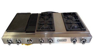Jenn Air Pro Style 48” Gas Cooktop Downdraft JGD8348CDP w/ Griddle ...
