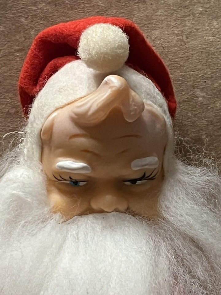 Vintage 1950's Rubber Face Santa Claus Plush 8” Tall | eBay