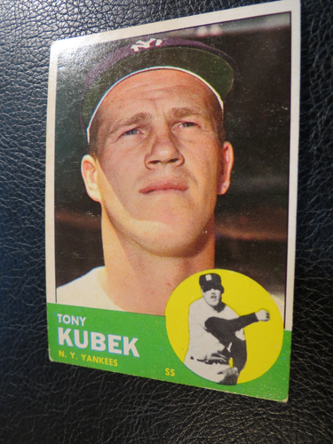 1963 TOPPS BASEBALL SET, #20 Tony Kubek, New York Yankees, VG/VGEX | eBay