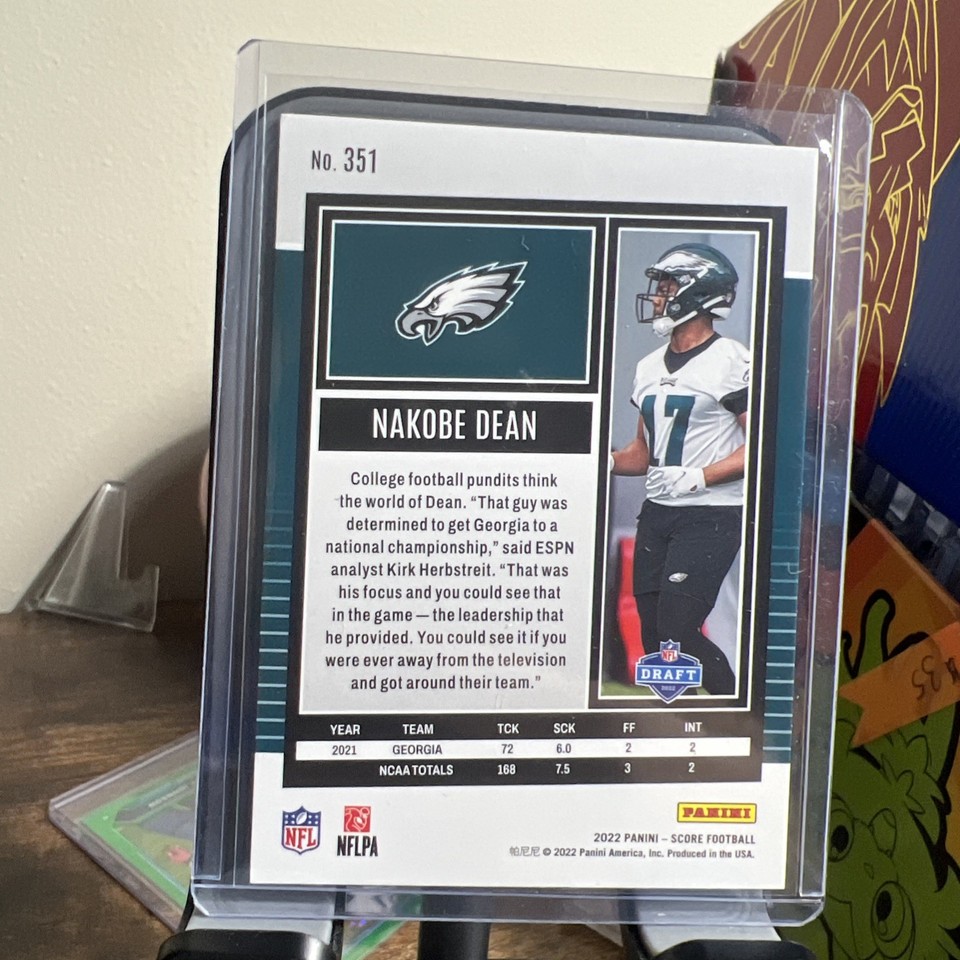 2022 Score - Rookies Nakobe Dean #351 Purple (RC) | eBay