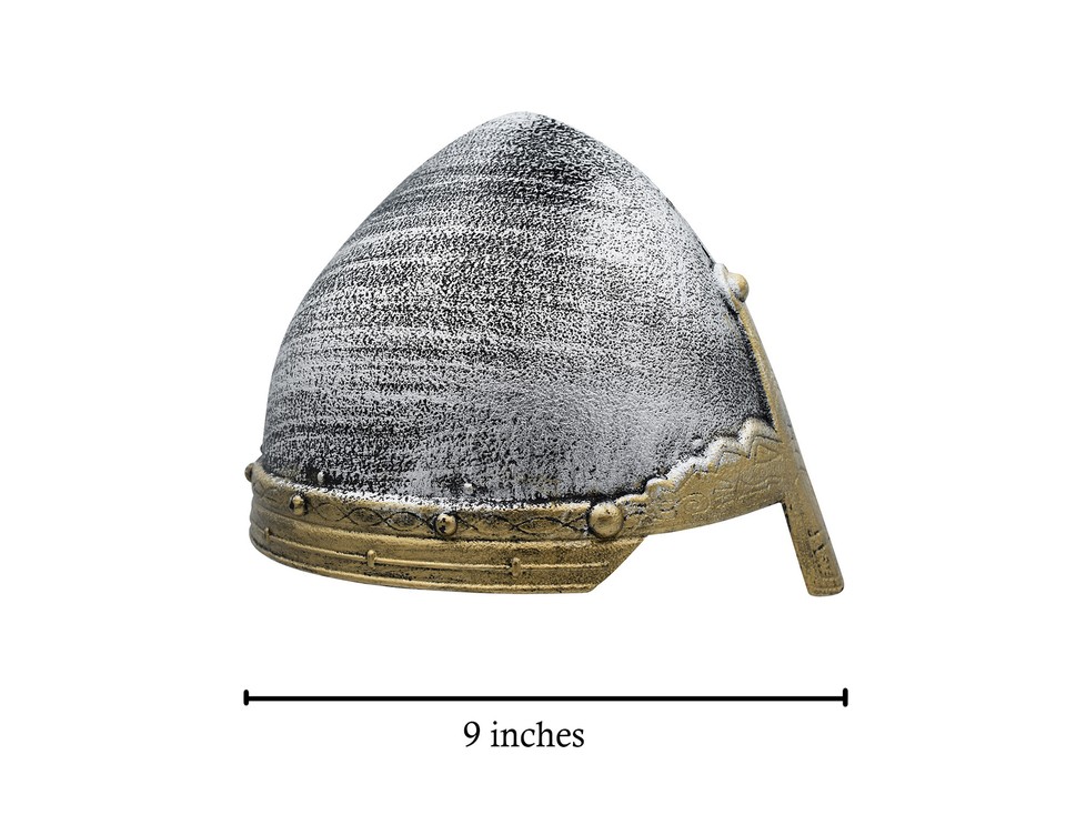 Boys Plastic Medieval Crusader Helmet Templar Knight Helm Costume ...