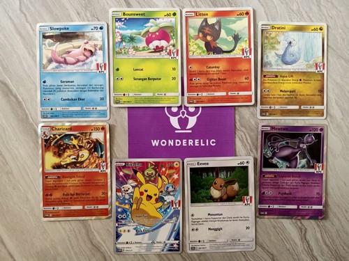 Pokemon KFC Promo Set Charizard Pikachu Indonesia Exclusive NM Limited ...