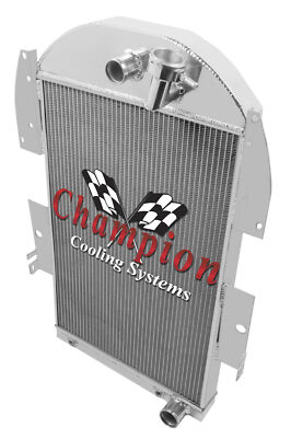 4 Row Ace Champion Radiator for 1934 1935 1936 Chevrolet Pickup V8 ...