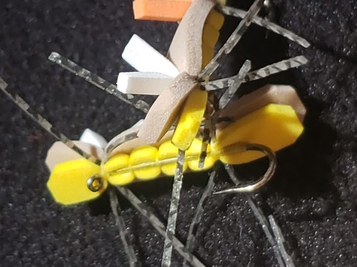 CHERNOBYL HOPPER SIZE 6 TAN /YELLOW IDYLWILDE FLY FISHING FLIES COMPANY ...