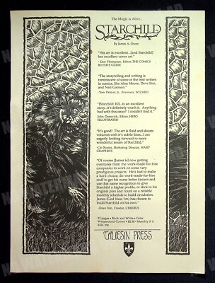 Starchild Talesin Press Comics 1994 Trade Print Magazine Ad Poster ...