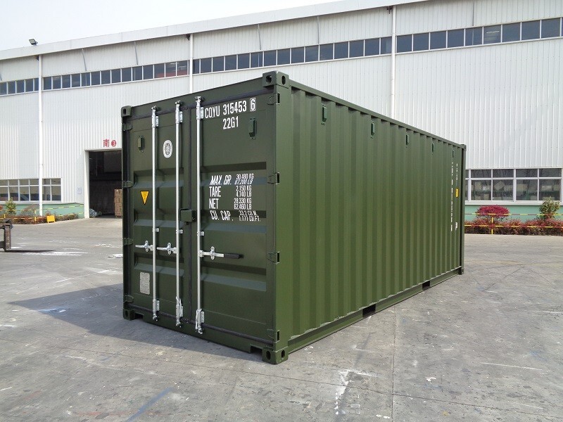 Shipping Containers 20 ft RAL6007 01202-237162 Dorset £1985+vat easy ...
