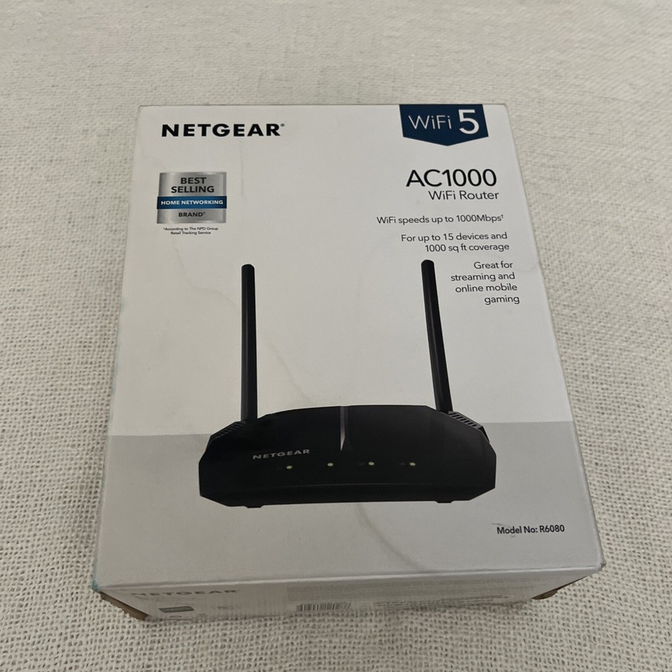 Netgear AC1000 WiFi Router WiFi 5 Model R6080 691043296590 | eBay