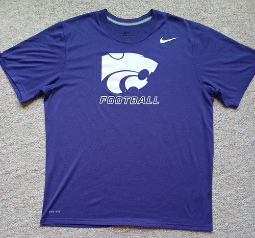Kansas State KSU Wildcats Men’s LG Football Graphic T-shirt Nike DriFit ...