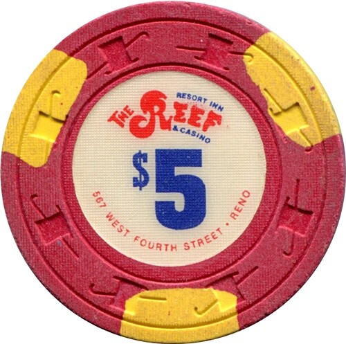 The Reef, Reno $5 Casino Chip | eBay