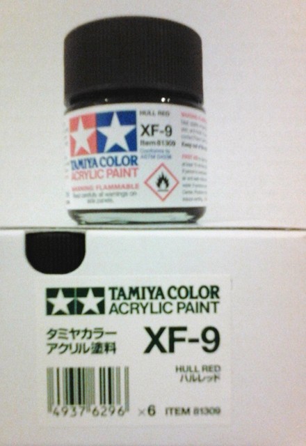 Tamiya 81309 Acrylic Xf9 Flat Hull Red for sale online | eBay