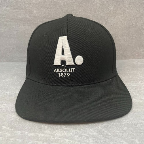 Absolut Vodka Hat Baseball Ball Cap Adjustable SNAPBACK Black ...