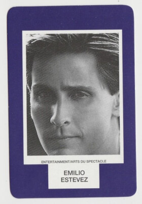 Emilio Estevez 1993 Face to Face Game Card - Single Card from Canadian ...