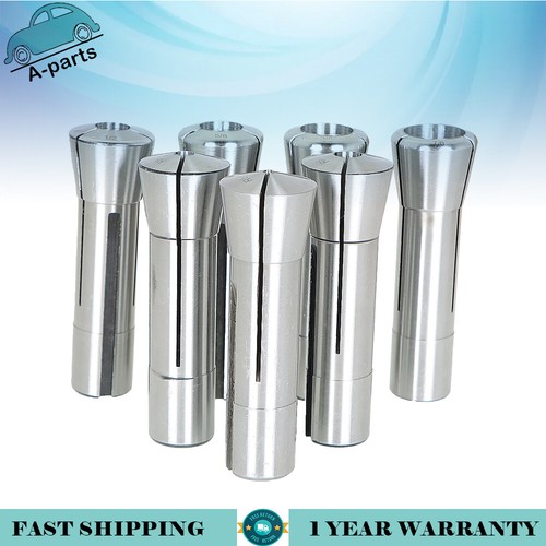 For Bridgeport 7 Piece New Fractional R8 Collet Set 1/8" to 7/8" High ...