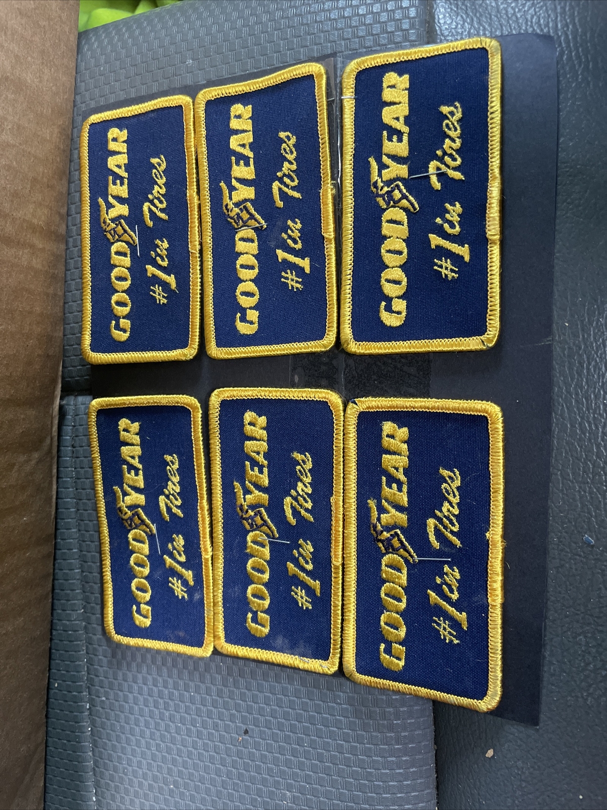 LOT/6 GOODYEAR-#1 In Tires Embroidered Iron On Uniform-Jacket Patch 3 3 ...
