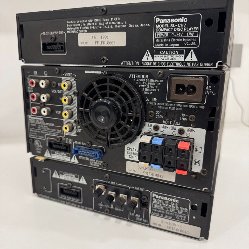 Vintage Panasonic Stereo System (ST-CH7 SU-CH7 RS-CH7) | eBay