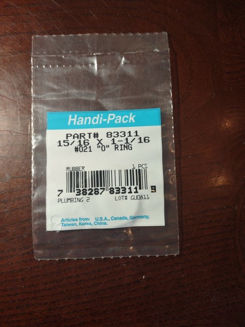 Handi-Pack 83311 15/16" -1/16" #021 O Rings for sale online | eBay