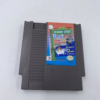 SESAME STREET ABC NES NINTENDO GAME “ LETTER GO ROUND “ Guaranteed | eBay