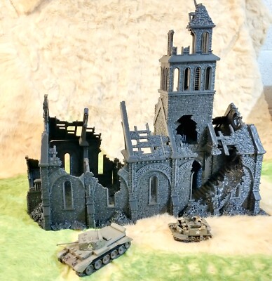 Grimdale Church of the Dale 28mm Ruined Village Terrain D&D Warhammer ...