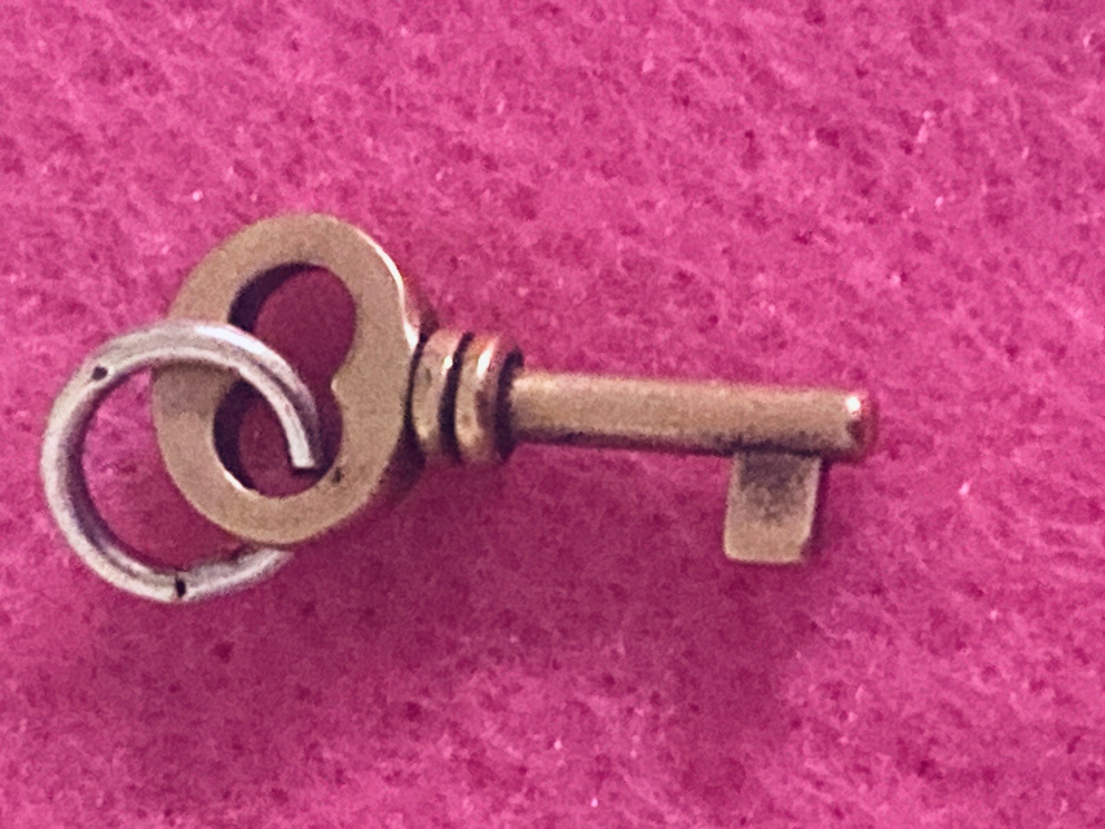 James Avery Retired Bronze Forever Key Mini Charm - Gem