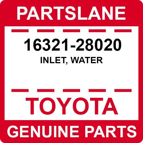 TOYOTA OEM Engine Coolant Thermostat Housing Inlet Water 16321-28020 | eBay