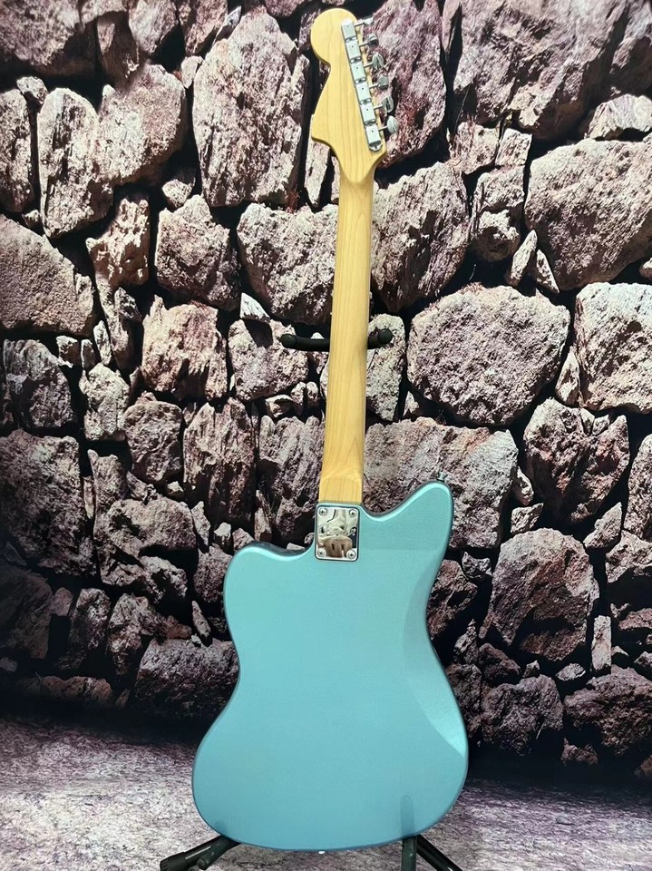 Factory high-end custom electric guitar Jazzmaster Metal Blue color hot ...