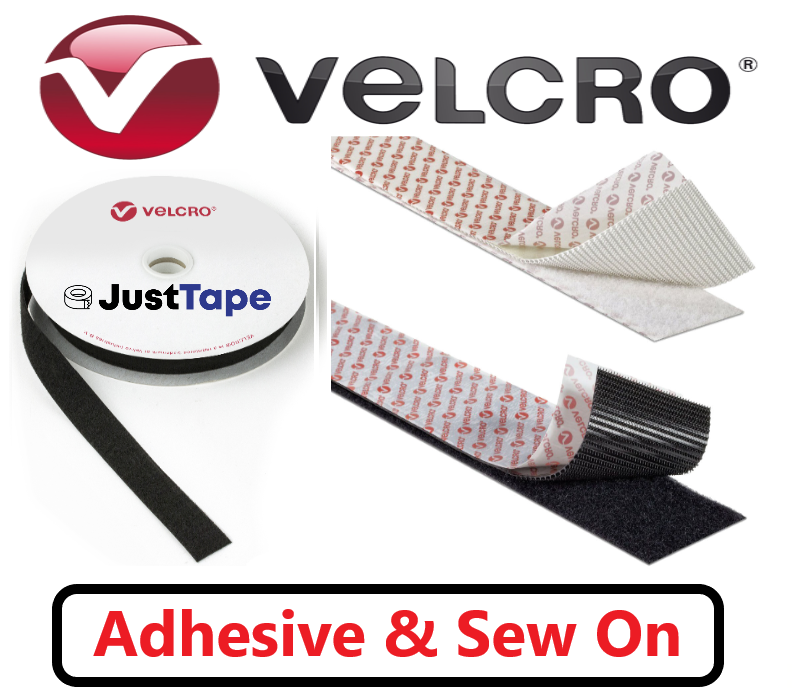 VELCRO® Hook & Loop Tape Stick on Sticky Strips Sew on Stitch on Velcro ...