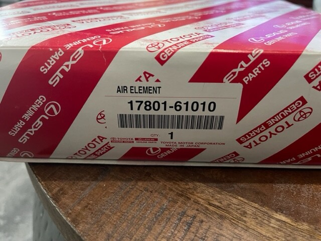 TOYOTA+OEM+84-87+Land+Cruiser+Engine-air+Filter+1780161010 for sale ...